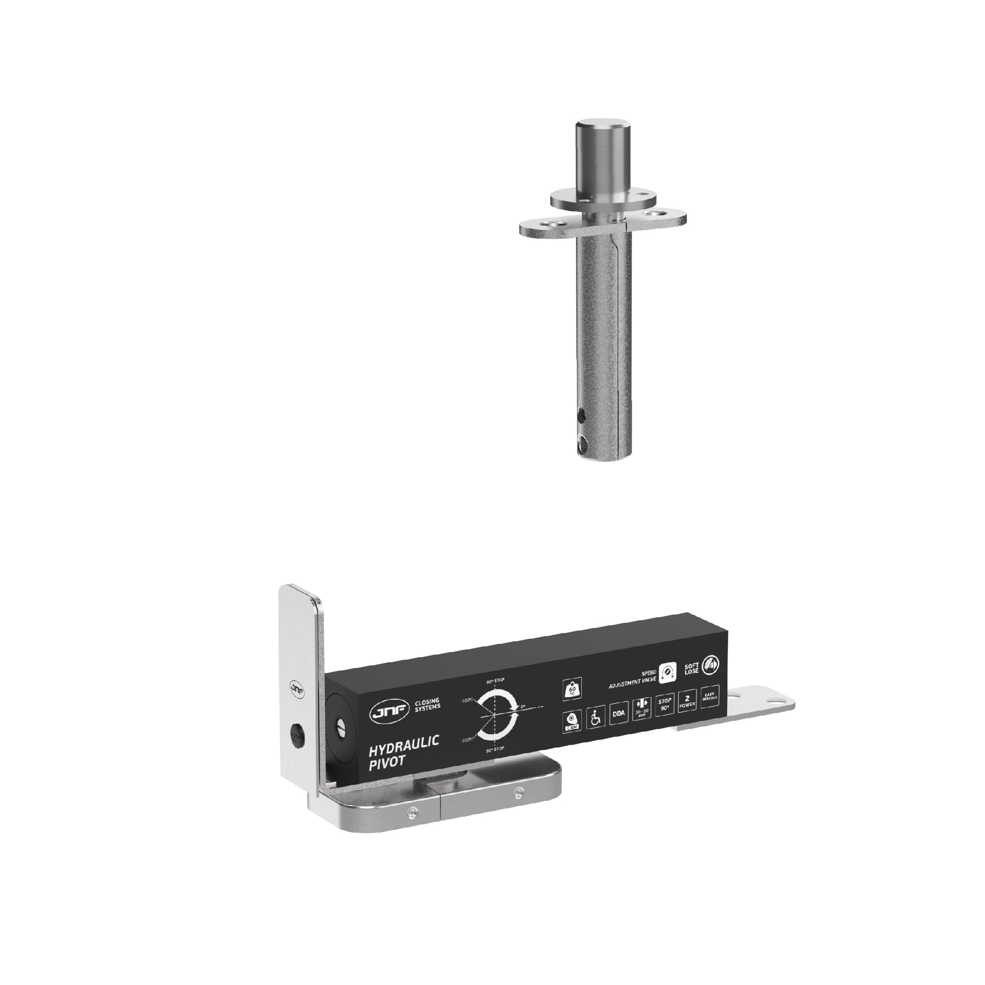 JNF Double Action 60kgs Hydraulic Timber Door Pivot Set | ITFITZ – itfitz
