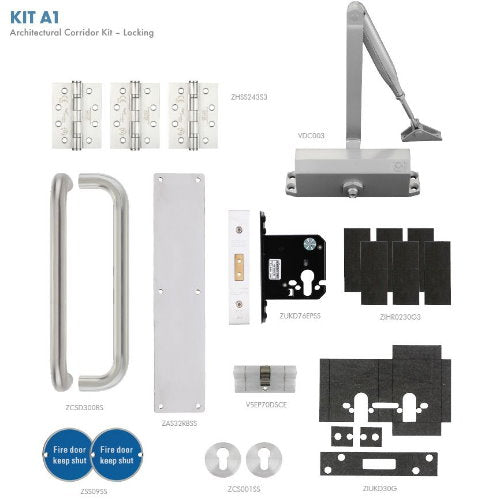 Zoo Hardware FDP KIT A1 FD60 Fire Door Pack | ITFITZ – itfitz