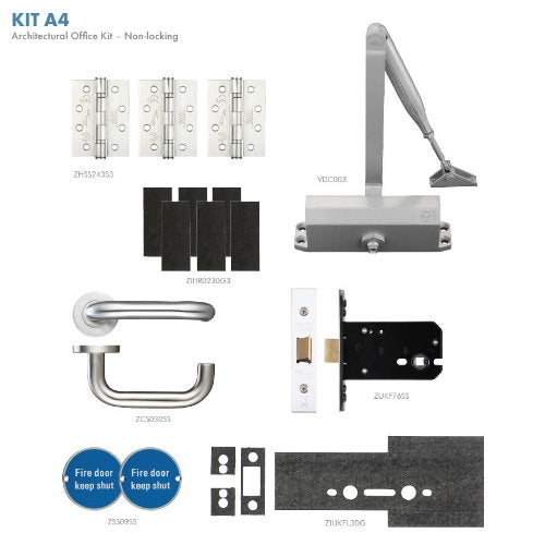 Zoo Hardware FDP KIT A4 FD30 Fire Door Pack | ITFITZ – itfitz